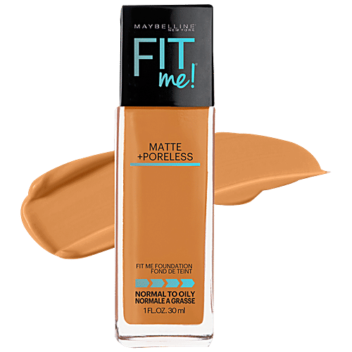 Buy Maybelline New York Fit Me Matte + Poreless Liquid Foundation With ...