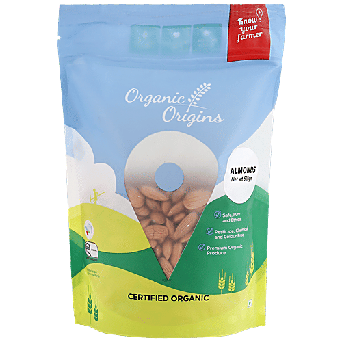 Buy ORGANIC ORIGINS Almonds Online at Best Price of Rs 1180 - bigbasket