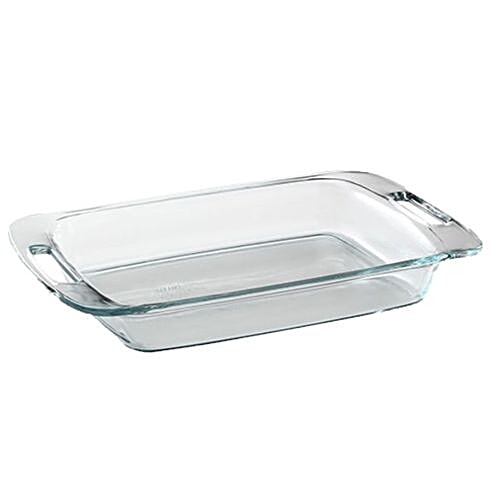 Buy Pyrex Borosilicate Glass Baking Oval Roaster Online at Best Price ...