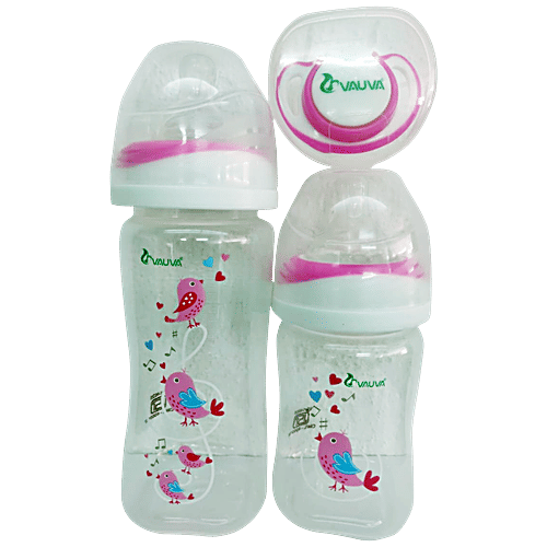 Buy Vauva Premium Feeding Bottle Set - Assorted Colour, Blue/Pink ...