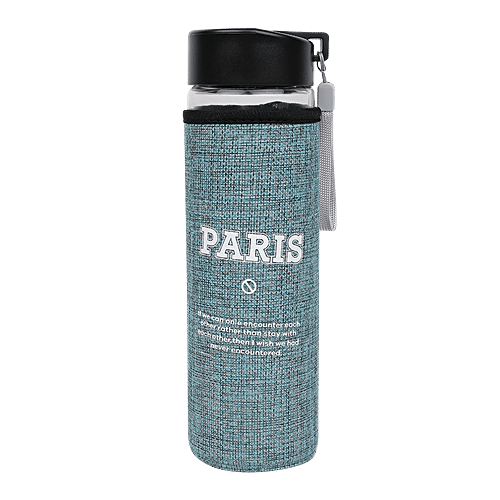 Buy DP Glass Water Bottle With Removable Fabric Cover - Green, BB1322 ...