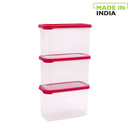 Buy Mastercook Storage Container - Magenta, Plastic, Plain, Rectangular ...