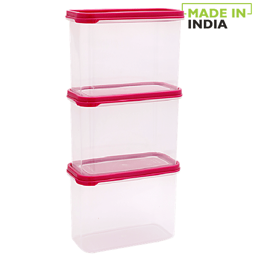 Buy Mastercook Storage Container - Magenta, Plastic, Plain, Rectangular ...