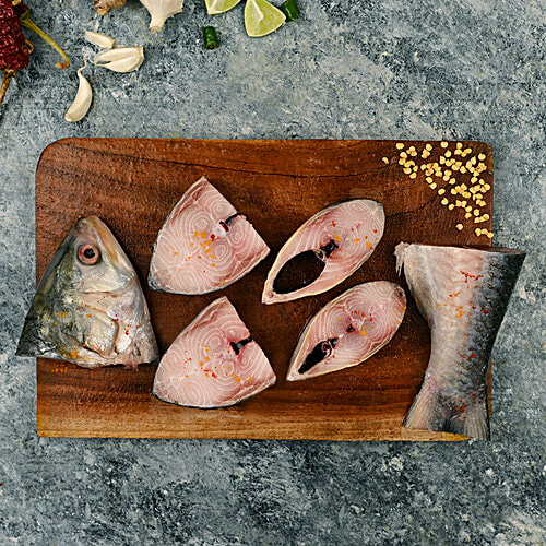 Buy fresho! Hilsa Fish Whole Cleaned & Cut Online at Best Price of Rs ...