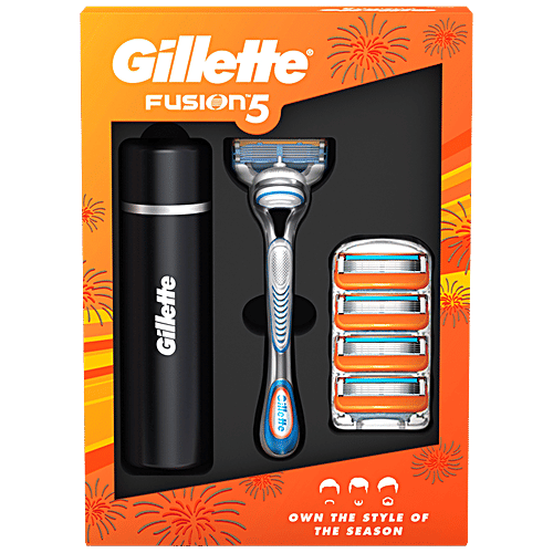 Buy Gillette Fusion Gift Pack With Travel Case Online at Best Price of ...
