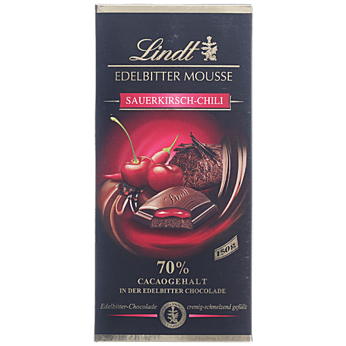 Buy Lindt Sauerkirsch Chili Edelbitter Chocolade Online at Best Price ...