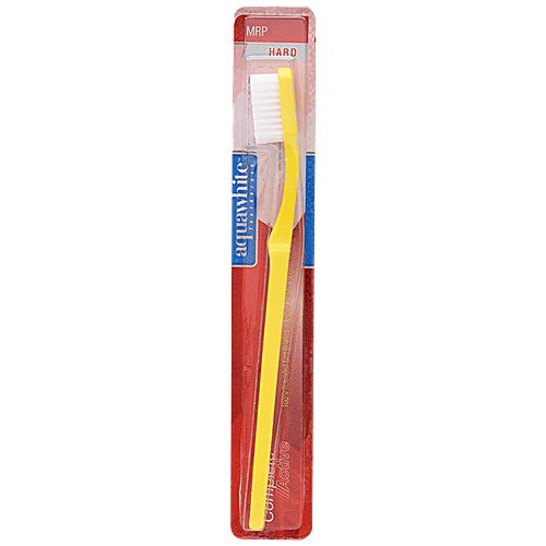 Buy Aquawhite Complete Active Toothbrush Hard Bristles - Colour May ...