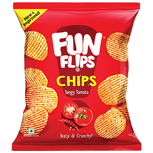 Buy Fun Flips Potato Chips - Tangy Tomato Online at Best Price of Rs 10 ...