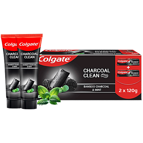 Buy Colgate Charcoal Clean Gel Toothpaste - Bamboo Charcoal & Mint ...