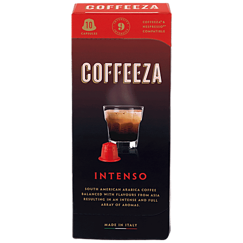 Buy Coffeeza Intenso Coffee Capsules - High Intensity 9/10 Online at ...