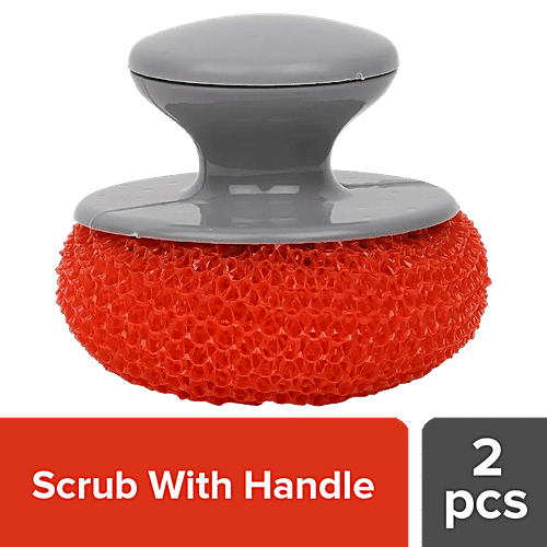 Buy Liao Nylon Scrub Pad With Handle - Multipurpose Online at Best ...