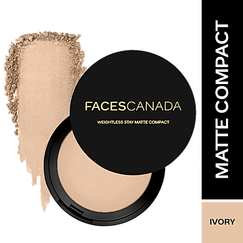 Buy Faces Canada Weightless Stay Matte Compact - SPF-20, Vitamin E ...