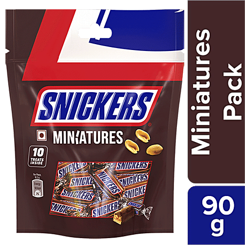 Buy Snickers Miniatures Chocolates - Peanut Online at Best Price of Rs ...