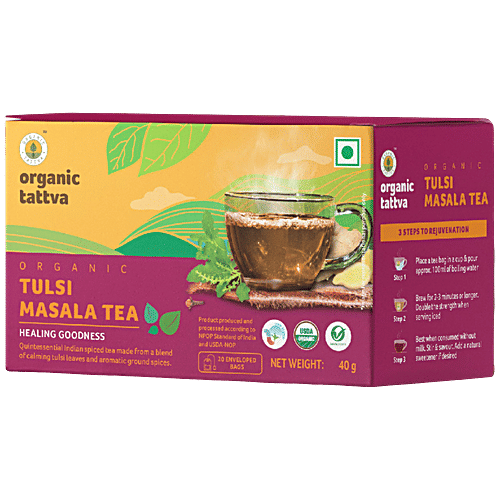 Buy Organic Tattva Tulsi Masala Tea Online at Best Price of Rs 111.79 ...
