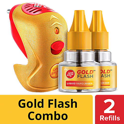 Buy Good Knight Gold Flash Liquid Vapouriser - With 1 Machine + 2 ...