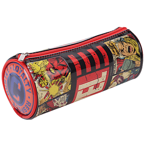 Buy Hm International Marvel Avengers Polyester Round Shaped Pencil Bag ...