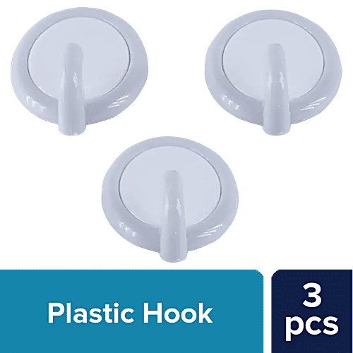 Buy bb home Plastic Hook - Self Adhesive/Stickable, Round Shape Online ...