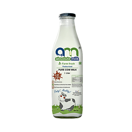 Buy Absolute Milk Pure Cow Milk - Pasteurised Online at Best Price of ...