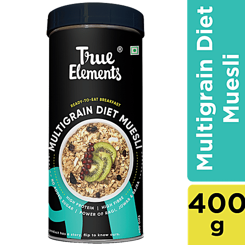 Buy True Elements Multigrain Diet Muesli - Rich In Protein & Fibre ...