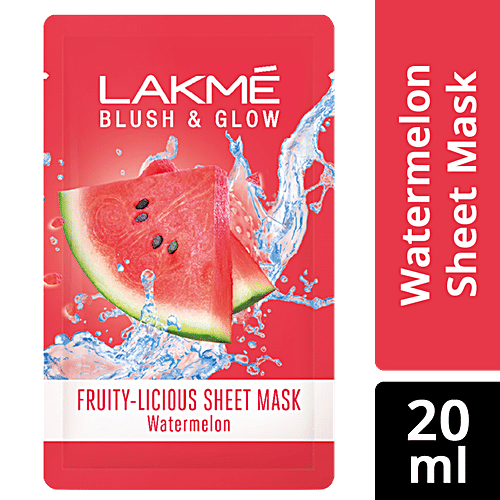 Buy Lakme Blush & Glow Watermelon Sheet Mask Online at Best Price of Rs ...