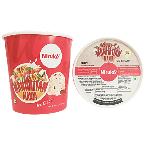 Buy Nirulas Manhattan Mania Ice Cream - Goodness of Milk Cream Online ...