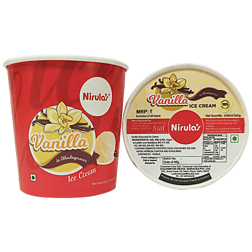 Buy Nirulas Vanilla in Madagascar Ice Cream - Goodness of Milk Cream ...