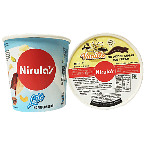 Buy Nirulas Vanilla Sugar Free Ice Cream Online at Best Price of Rs 450 ...