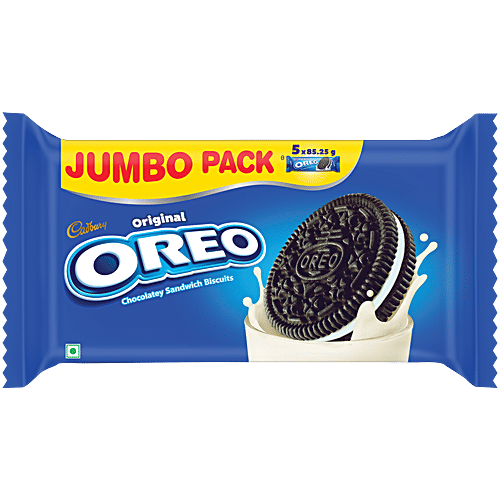 Buy Cadbury Oreo Original Chocolatey Sandwich Biscuit Jumbo Pack Online ...