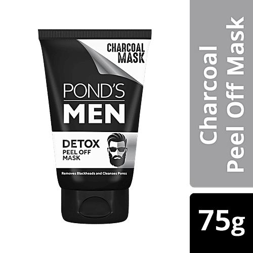 Buy Ponds Men Activated Charcoal Detox Peel Off Mask Online at Best ...