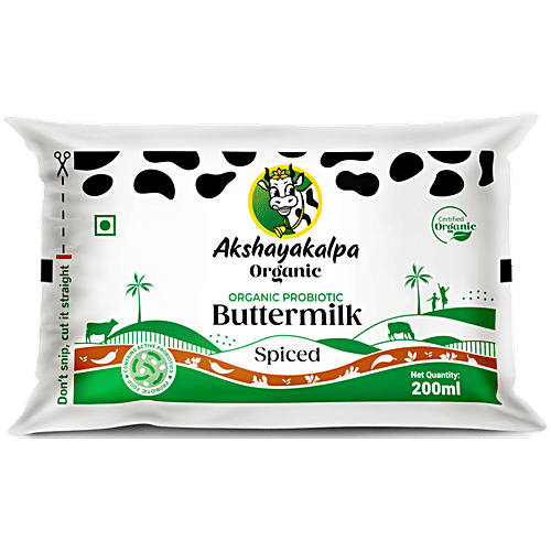 Buy Akshayakalpa Organic A2 Probiotic Butter Milk Spiced Online at Best ...