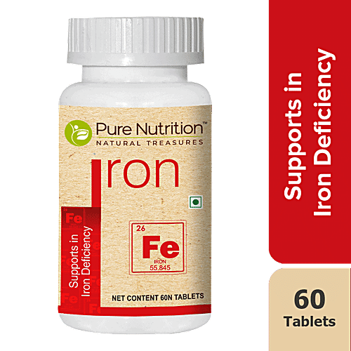 Buy Pure Nutrition Iron Supplement - Combination Of Iron With Folic ...