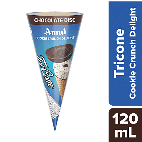 Buy Amul Ice Cream - Tricone, Cookie Crunch Delight Online at Best ...