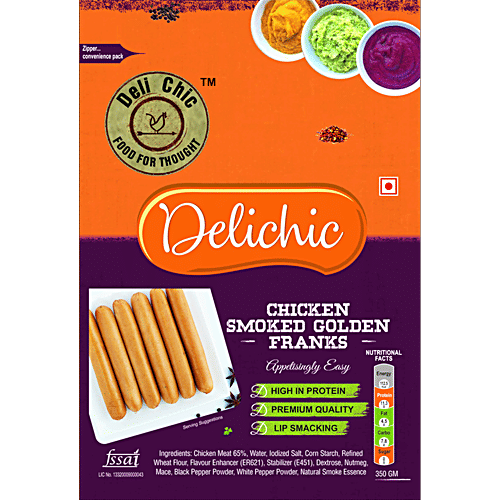 Buy Deli Chic Chicken Smoked Golden Franks Sausages Online at Best ...