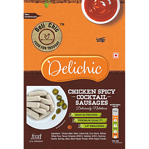 Buy Deli Chic Chicken Spicy Cocktail Sausages Online at Best Price of ...