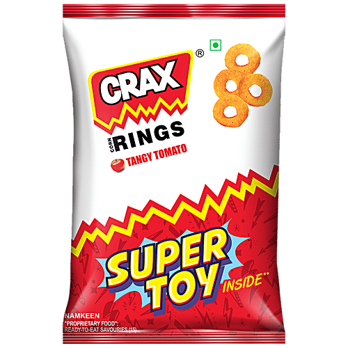 Buy Crax Corn Rings - Tangy Tomato Puffs Online at Best Price of Rs 20 ...