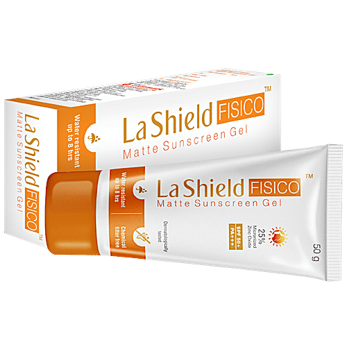 Buy La Shield FISICO SPF 50+ & PA+++ Transparent Sunscreen Gel Online ...