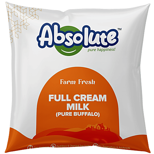 Buy Absolute Milk Full Cream Buffalo Milk Online at Best Price of Rs 50 ...