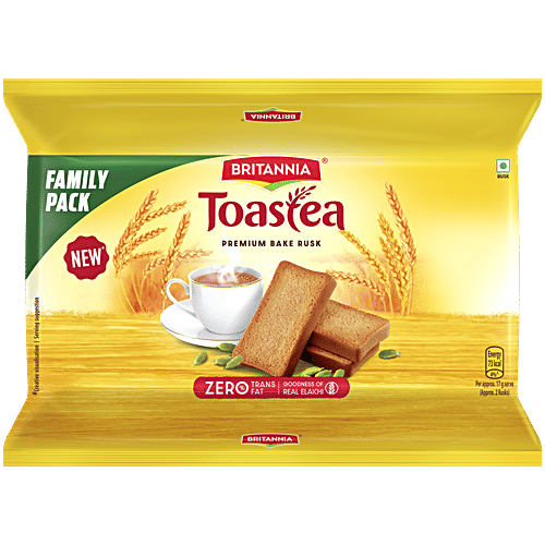 Buy Britannia Toastea Premium Bake Rusk With Goodness Of Elaichi, Sooji ...