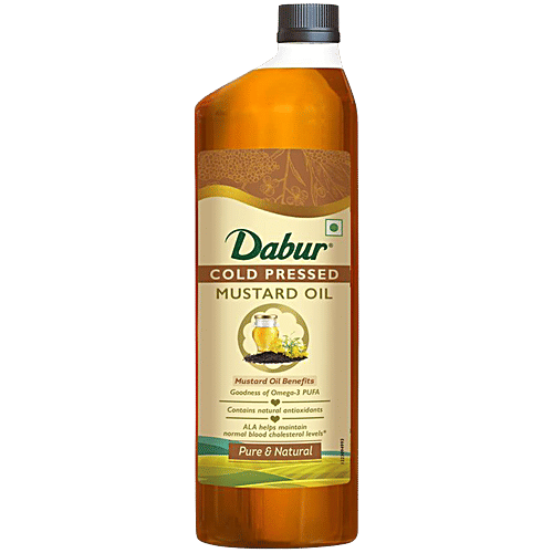 Buy Dabur Cold Pressed Mustard Cooking Oil Online at Best Price of Rs ...