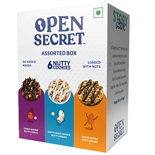 Buy Open Secret Nutty Cookies - Assorted Box Online at Best Price of Rs ...