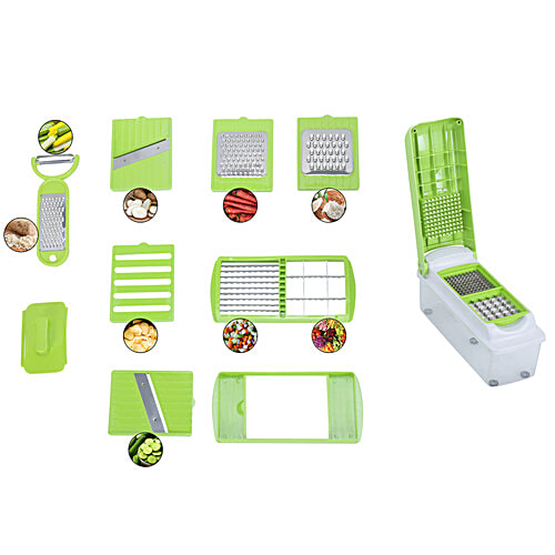 Buy Anjali Vegetable & Fruit Cutter Dicer Multi-Utility, 12 In 1 ...