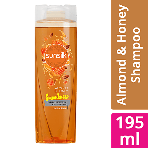 Buy Sunsilk Smoothness Hair Shampoo - Almond & Honey, For Frizz ...