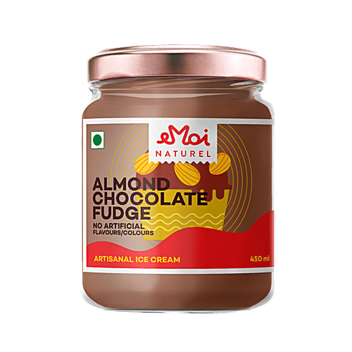 Buy eMoi Almond Chocolate Fudge Artisanal Ice Cream Online at Best ...