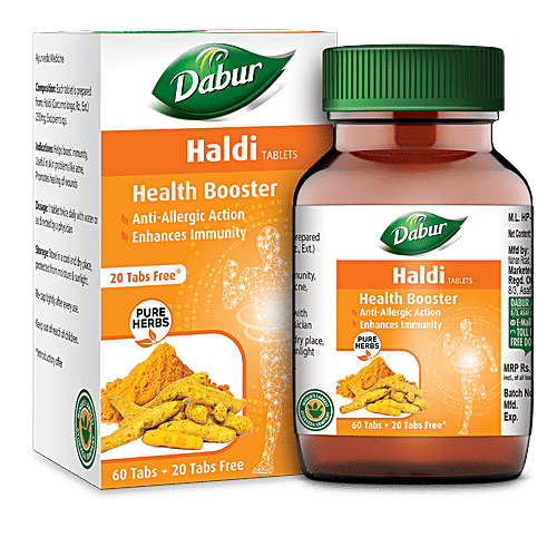 Buy Dabur Haldi Tablet Online at Best Price of Rs 132.3 - bigbasket