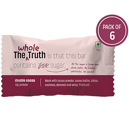 Buy The Whole Truth Protein Bars - Double Cocoa, No Added Sugar, All ...