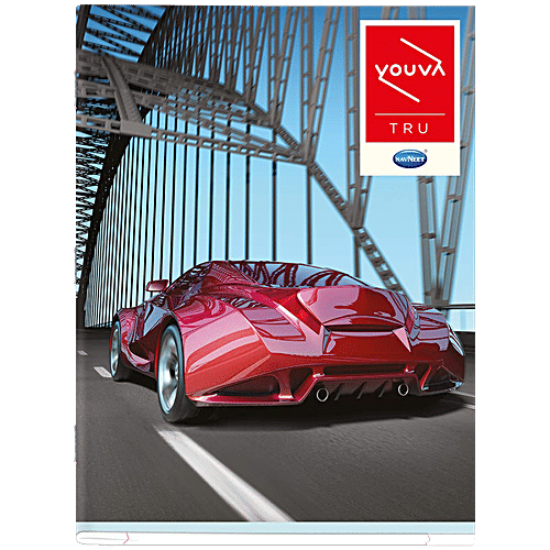 Buy Navneet Youva Notebook - Ruled, Single Line, 180 mm x 240 mm, Soft ...