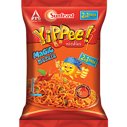 Buy Sunfeast YiPPee! YiPPee! Magic Masala Instant Noodles With Added ...