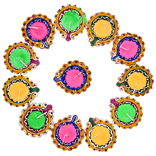 Buy Dia Craft Dia Craft Designer Wax Diya Box - 1d Online at Best Price ...