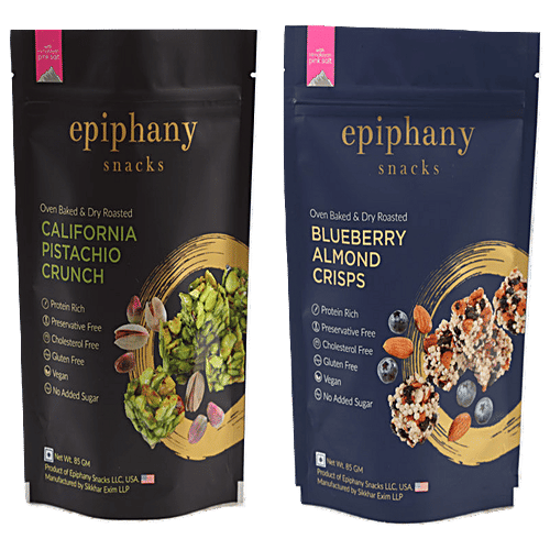 Buy Epiphany Snacks Value Pack - Blueberry Almond Crisps + California ...