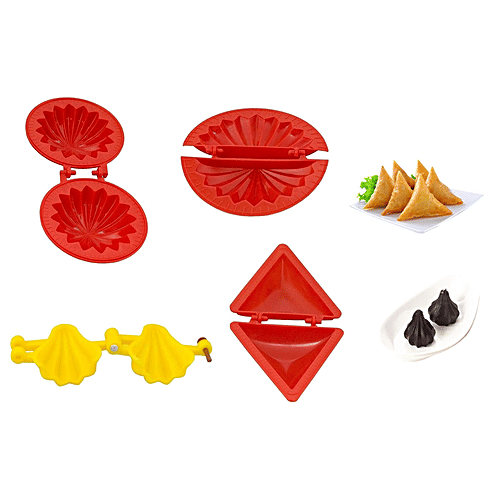 Buy DS Karanji Modak Jumbo Mould/Sancha/Patti - Assorted Colour Online ...